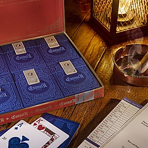 Brybelly Canasta Bonanza and Hand & Foot Playing Card Set with Scorecards - 6 Premium Decks of Beginner Friendly Custom Canasta Cards with Point Values - Traditional Family Card Games