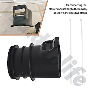 Electric Leaf Blower Adapter Pipe/Vacuum Tube, for Black-Decker 12 Amp BV6000 BEBL7000 BV3600 Electric Leaf Blower