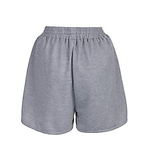 NC High Waist Shorts for Women Lounge Activewear Yoga Workout Casual Shorts, Womens Summer Elastic Pants with Pockets