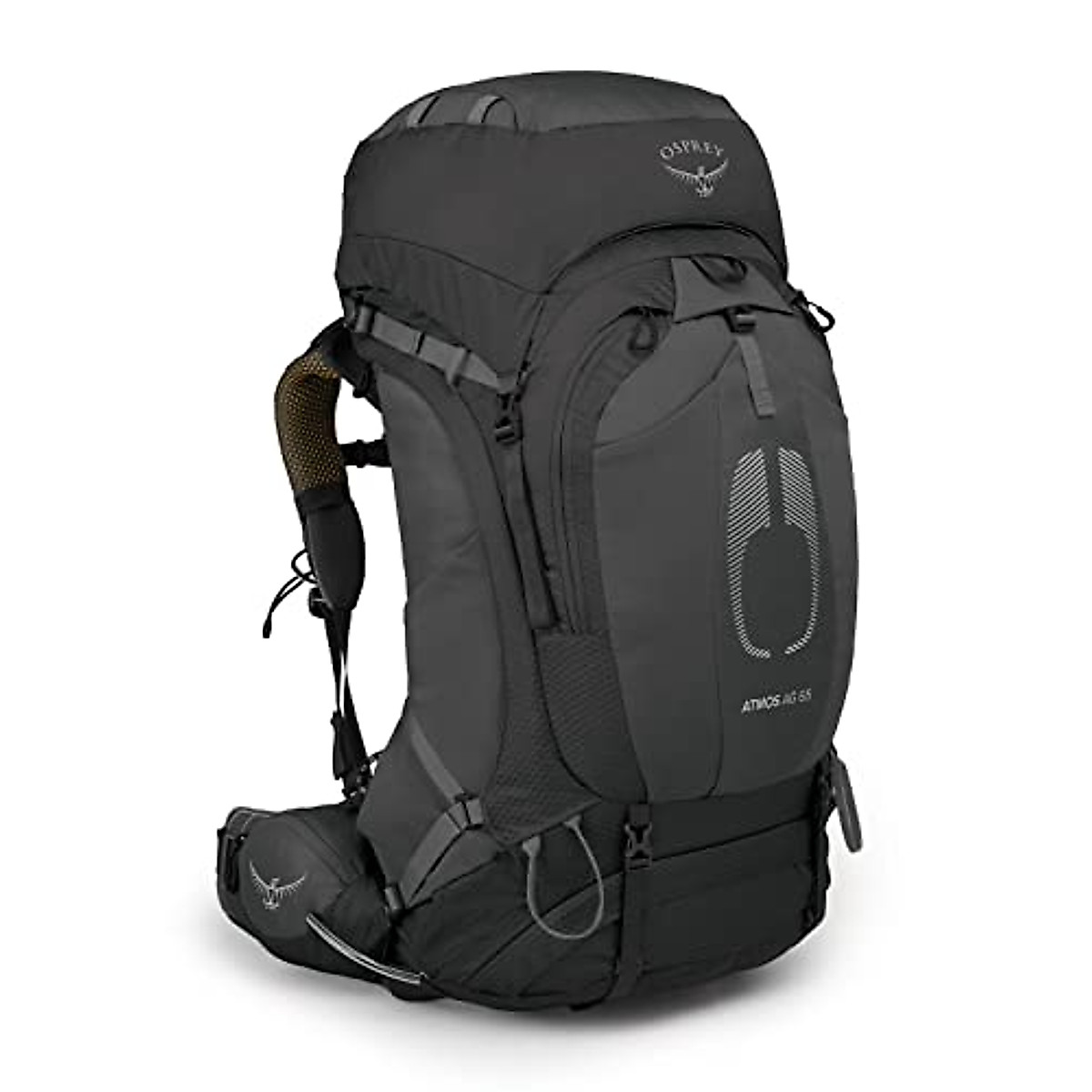 Osprey Atmos AG 65 Men's Backpacking Backpack, Black, Small/Medium & Osprey Hydraulics Bite Valve Cover, One Size