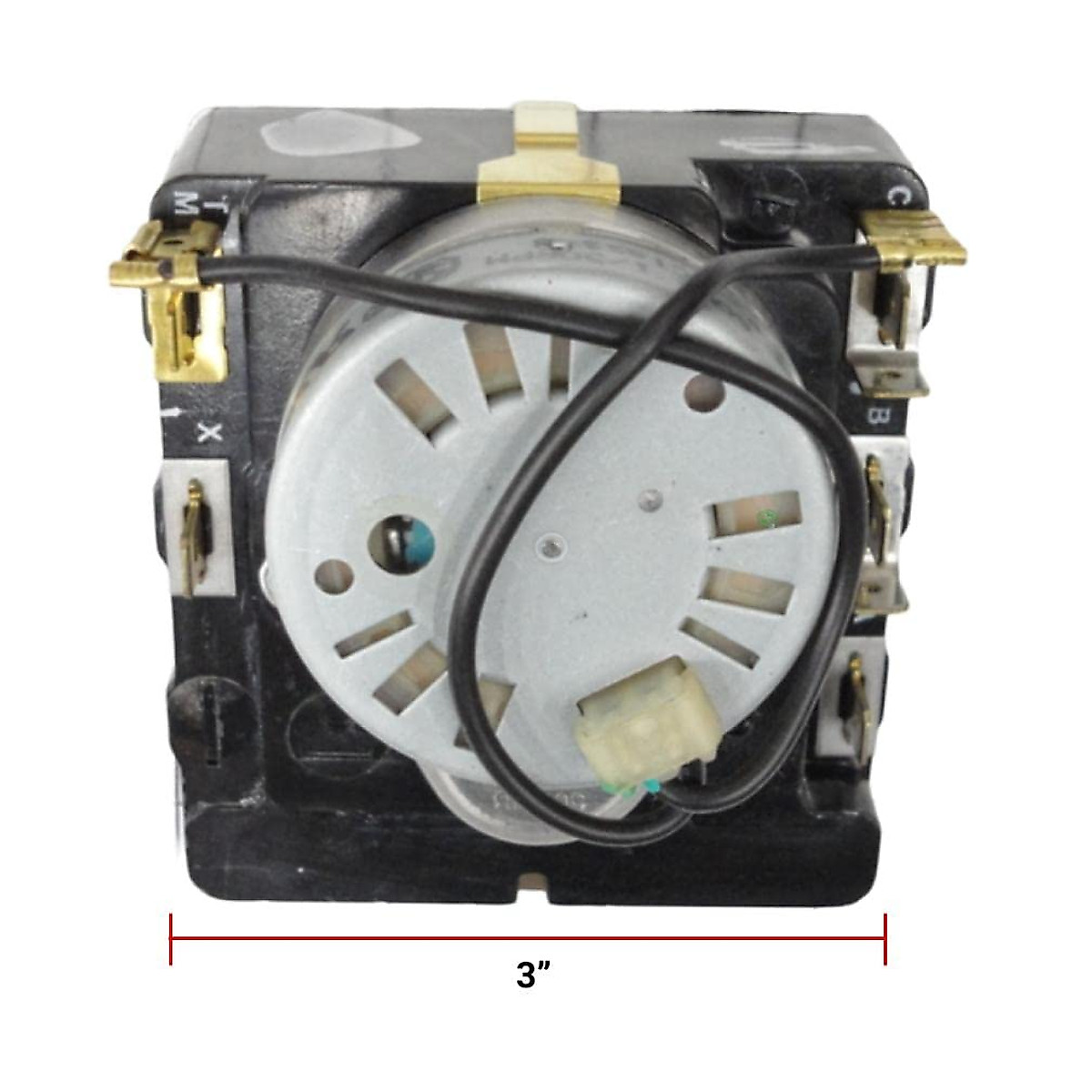 GLOB PRO SOLUTIONS 131905500 CKD2378 Dryer Timer 3" Length Approx. 9 Terminals Replacement for and Compatible with Frigidaire Kenmore White Westinghouse Heavy Duty