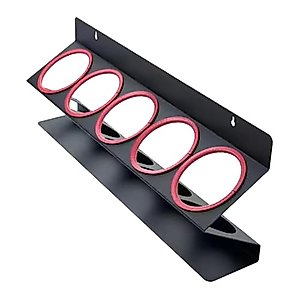 MotiveTech Wall Mounted Spray Bottle Holder for Car Detailing And Home Organization, Black