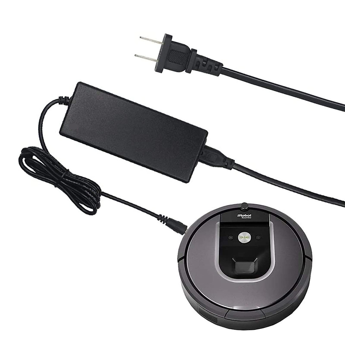 Roomba Charger 22.5V 1.25A AC Adapter for Irobot Roomba 550, 595, 400, 500, 600, 700, 800,880 Series; 770 650 Pet 560 780 630 530 760 700 500 620 4210 540 and More[9.8FT Power Cord]