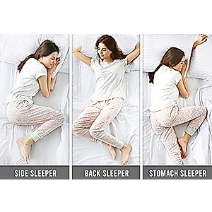 Utopia Bedding Bed Pillows for Sleeping Standard Size (White), Set of 2, Cooling Hotel Quality, for Back, Stomach or Side Sleepers