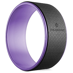 Philosophy Gym 13-inch Professional Yoga Wheel Roller - Purple/Black