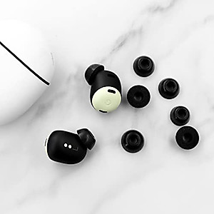 Strap Memory Foam Tips Kit Compatible with Pixel Buds Pro, Anti-Lost Soft Lanyard Neck Rope Cord Leash Comfortable Memory Foam Ear Tips Eartips Compatible with Google Pixel Buds Pro