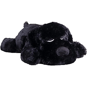 Snuggle Puppy Original Junior Dog Toys - Heartbeat Puppy for Dogs- Behavioral Aid Puppy Toys for Sleep Aid and Dog Anxiety Relief (Black)