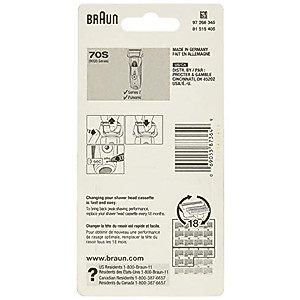Braun Series 7 70S Electric Shaver Head Replacement Cassette – Silver