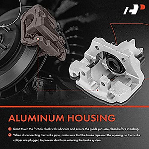 A-Premium Disc Brake Caliper Assembly with Bracket Compatible with Select BMW Models - 525i 04-07, 525xi 06-07, 528i 08-10, 528i xDrive 09-10, 530i 04-07, 530xi 06-07 - Rear Driver and Passenger Side
