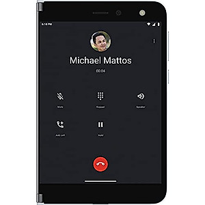 Microsoft Surface Duo 256GB AT&T Locked, Glacier TGM-00001 Bundle with Wacom KP13300D Ballpoint Pen + Deco Gear Wireless Earbuds + Tablet Stand & More