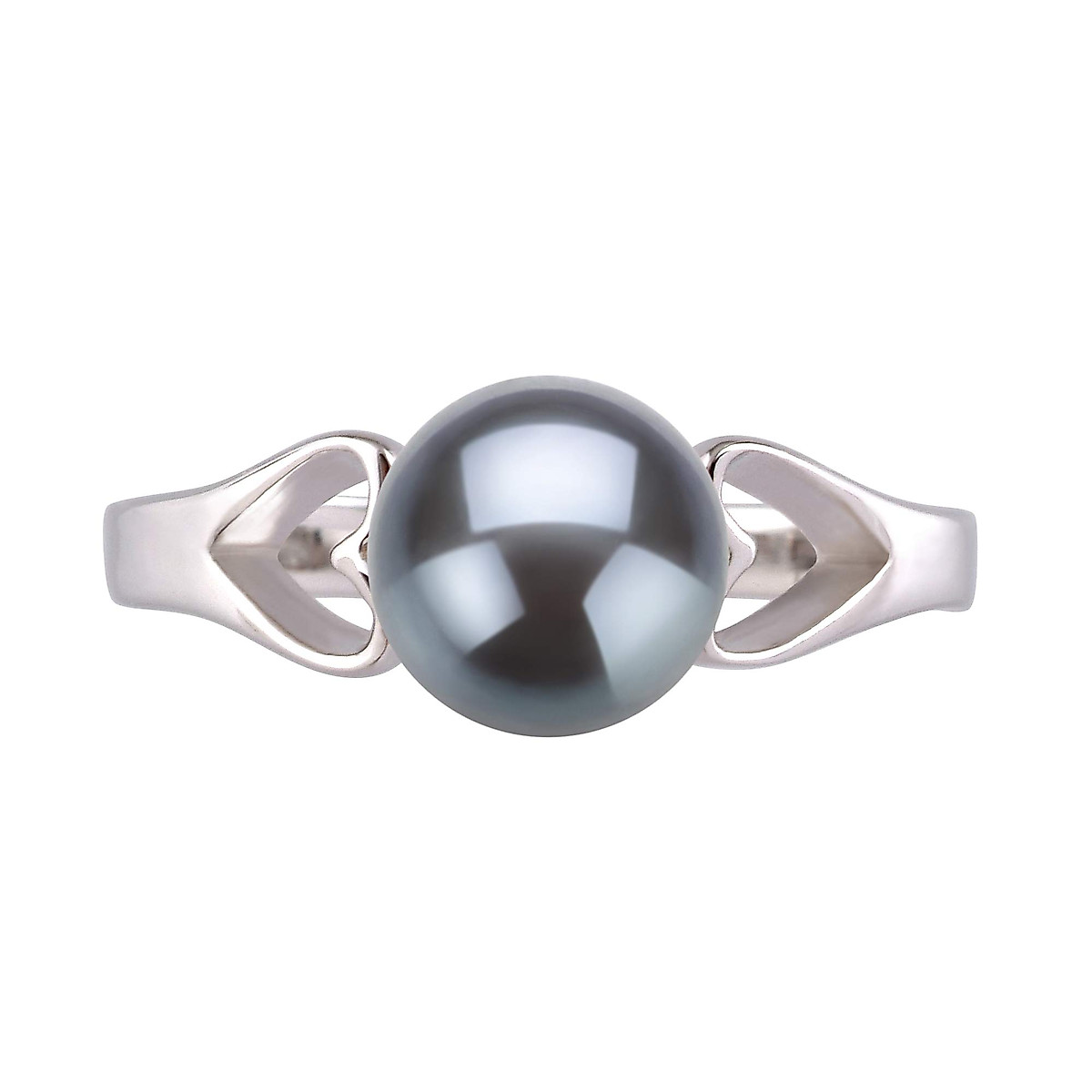 Jessica Black 6-7mm AA Quality Freshwater 925 Sterling Silver Cultured Pearl Ring For Women - Size-8