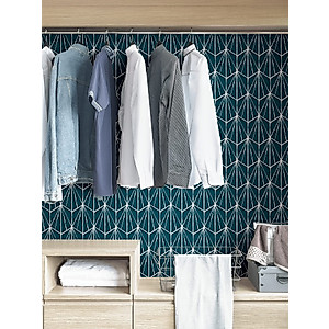 NuWallpaper Indigo Dorset Peel & Stick Wallpaper
