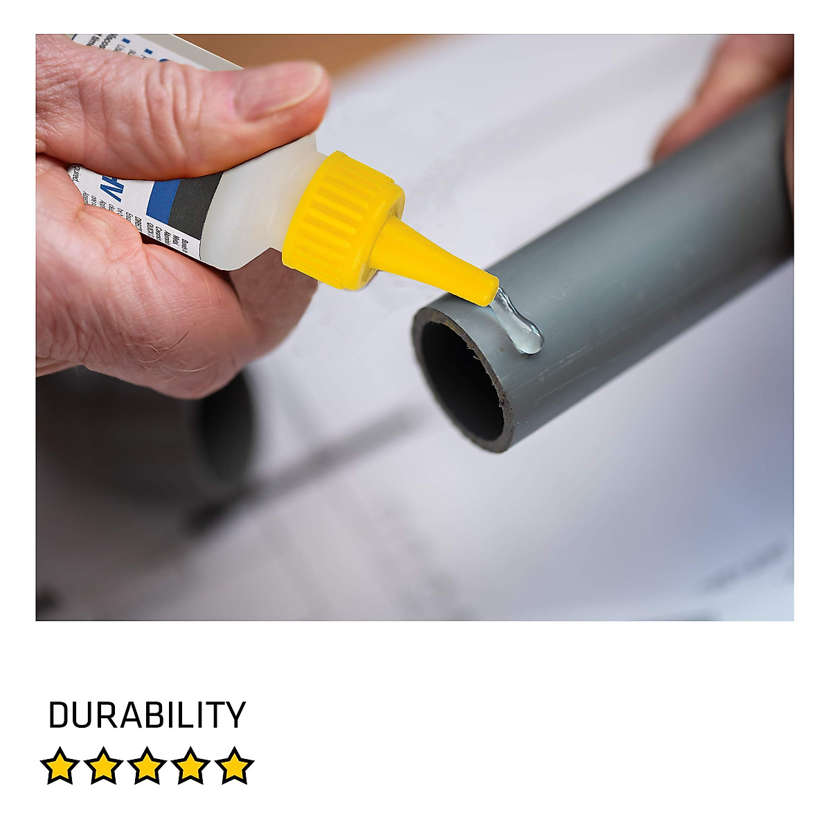 Everbuild HV50-EBD Stick 2 Industrial Grade High Viscosity Superglue, Clear, 50 g