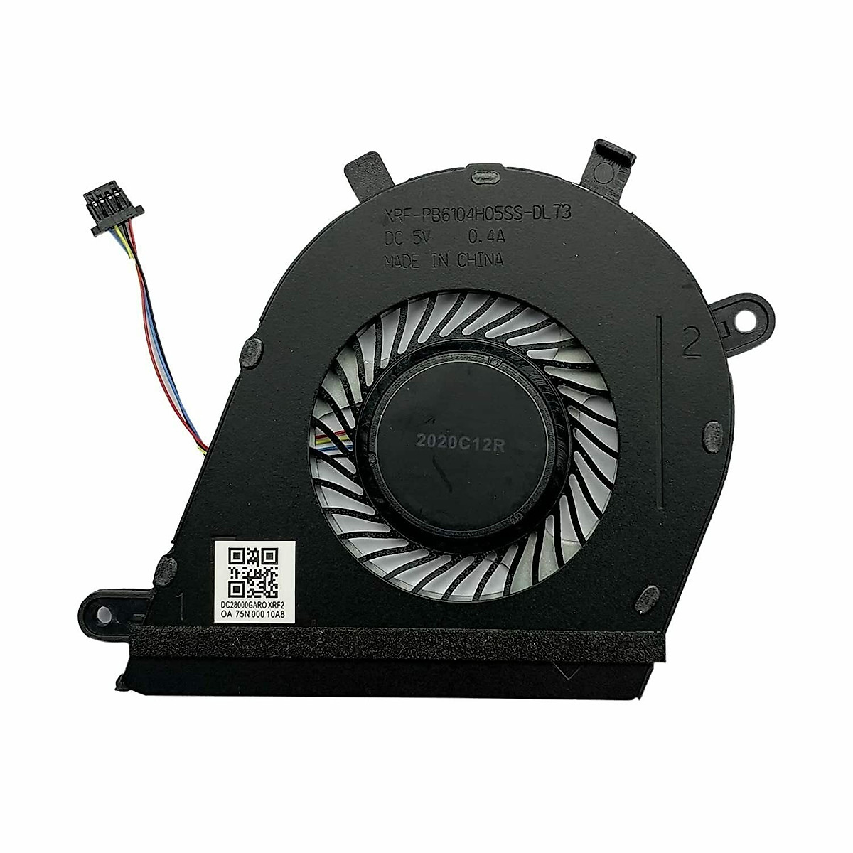 New CPU Cooling Fan Replacement for DELL Inspiron 13 7370, 7373, 7380, I7373-5558GRY-PUS 0DJFK0 DJFK0 ND55C41-16M16 DFB451005M20T FJJ8 DC5V 0.5A