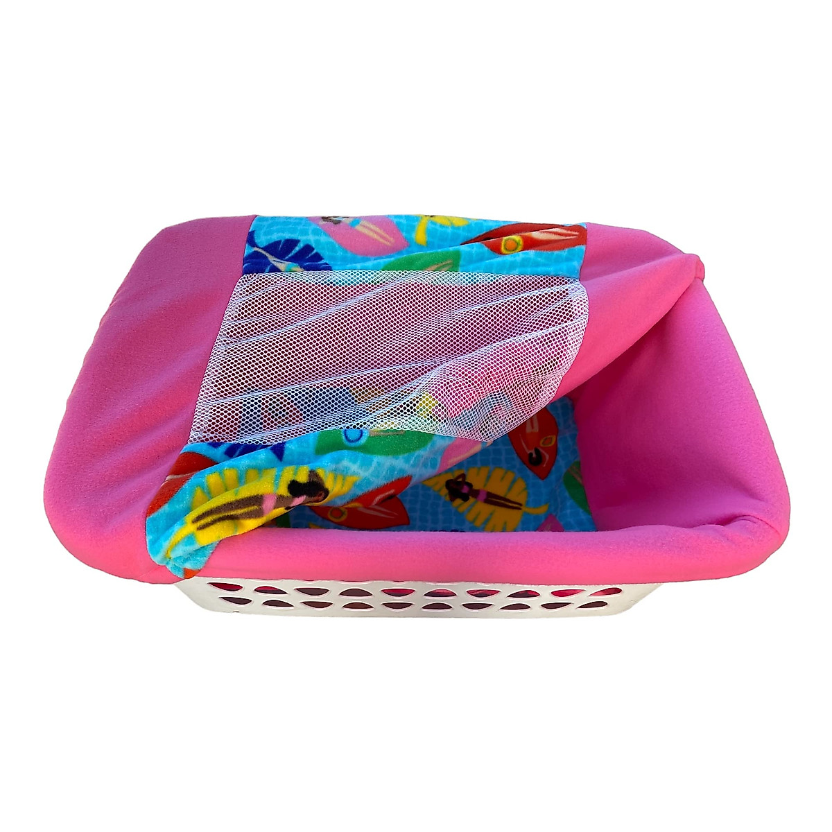 Fleece Laundry Basket Liner and Lid Set for Puppy Whelping, Small Animal Transport, Breeder Bundle, College Dorm, Housekeeping FREE USA Shipping #042