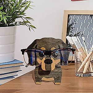 Yaoercty Delivered Before Christmas - Cute Creative Animal Glasses Rack Holder, 1PC Cute Wooden Animal Shaped Glasses Frame Home Office Desktop Decor,Valentine's Day (F)