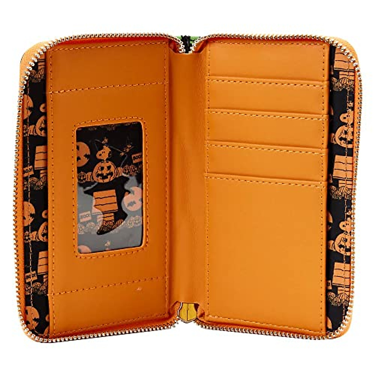 Loungefly Peanuts Great Pumpkin Snoopy Halloween Zip Around Wallet