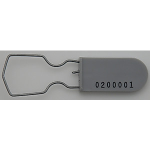 Electric Meter Security Seal Wire Padlock Pack of 50 (Grey)