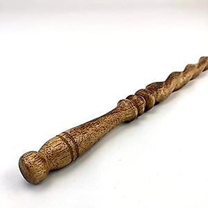 Will O'Wisp's Wand Emporium Witch and Wizard Wand in Real Wooden Display Box Certificate of Authenticity (The Sage)