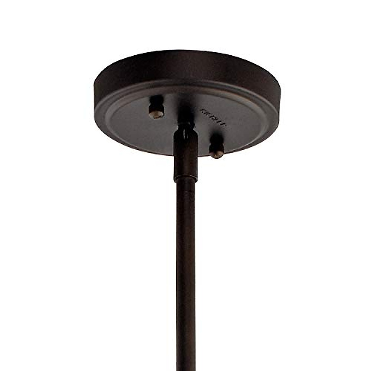 Kichler Everly 19.75" Kitchen Bell Pendant in Olde Bronze®, 1-Light Clear Glass Pendant Light, (19.75" H x 13.75" W), 42046OZ