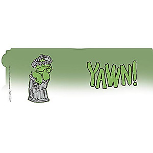 Tervis Made in USA Double Walled Sesame Street Insulated Tumbler Cup Keeps Drinks Cold & Hot, 16oz Mug, Oscar Yawn