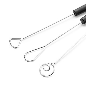 10PCS Dipping Fork Set ,Stainless Steel Candy DIY Bakeware Accessories ,Dipping Forks for Chocolate, Pralines and Truffles, Durable and Reliable Silver 10