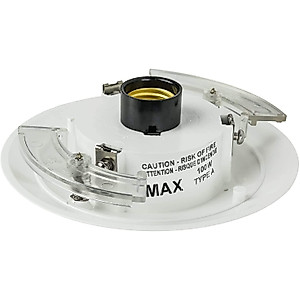 KastLite Lamp Post Globe Combo Lighting Fixture | 14" White Acrylic Lens with White Fitter Wing Clips | Fits 3" Diameter Posts (Not Included) | Comes with with 5000K LED Bulb