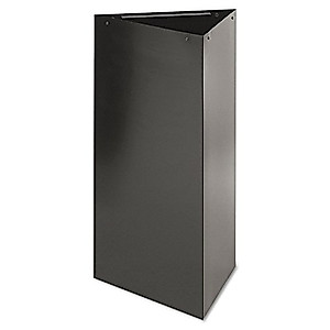 Safco 9552Bl Trifecta Receptacle 34-Inch High Base Triangular 19Gal Black