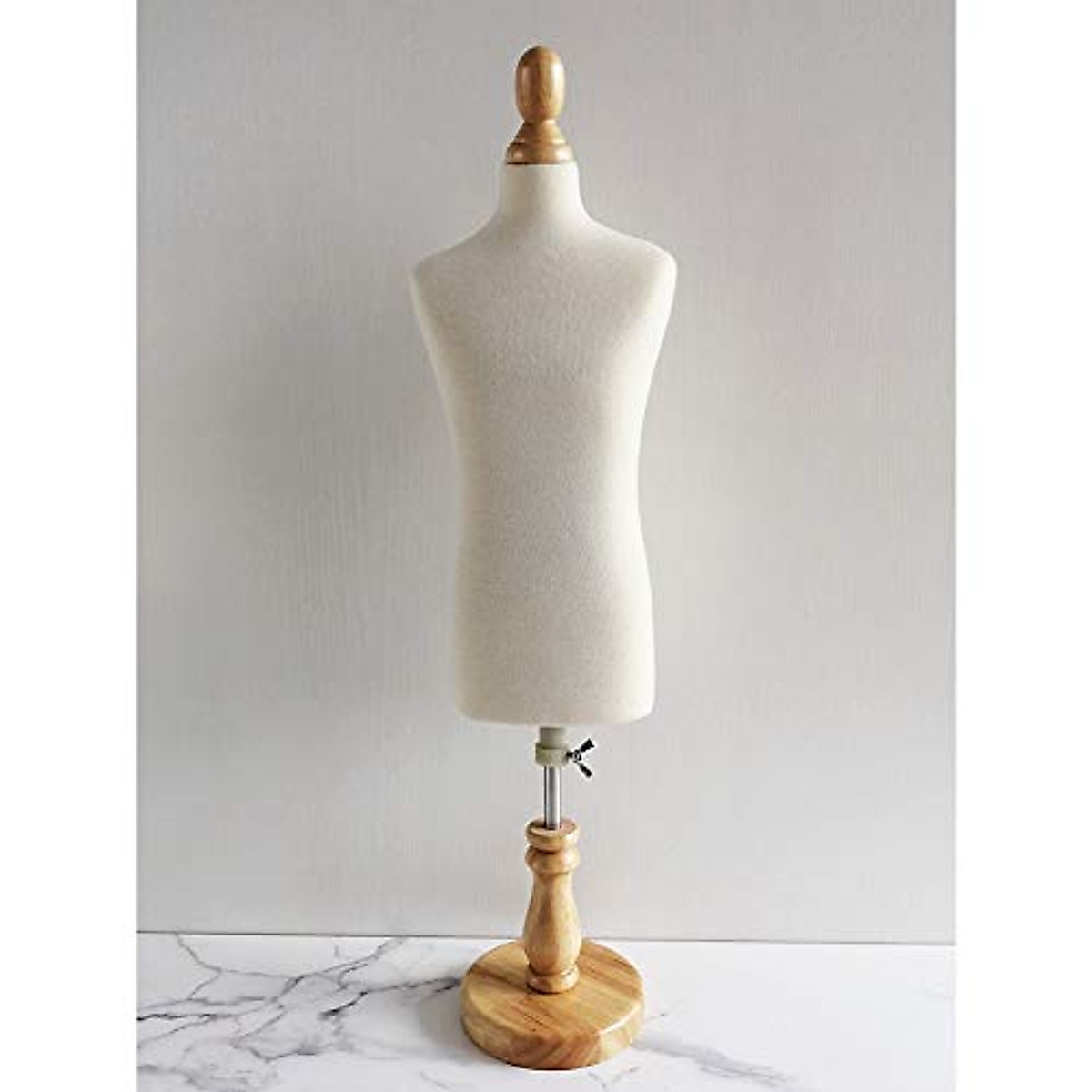 Tailors Dummy Mannequins Small Dressmakers Dummy Male, 1:2 Scale Adjustable Height, Tailor Manikins Mini Doll Dress Form Display Accessories Decoration Dressform Mannequin
