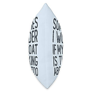 Funny Boat Lover Gifts With Humor Quotes Thinking About Me Too Funny Pontooning Boating Throw Pillow, 18x18, Multicolor