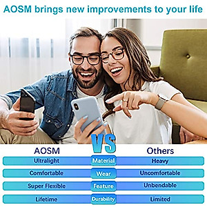 Blue Light Blocking Glasses, Blue Blocker Computer Glasses for Men Women, Anti Glare 400 UV & Eye Strain Fake Square Glasses