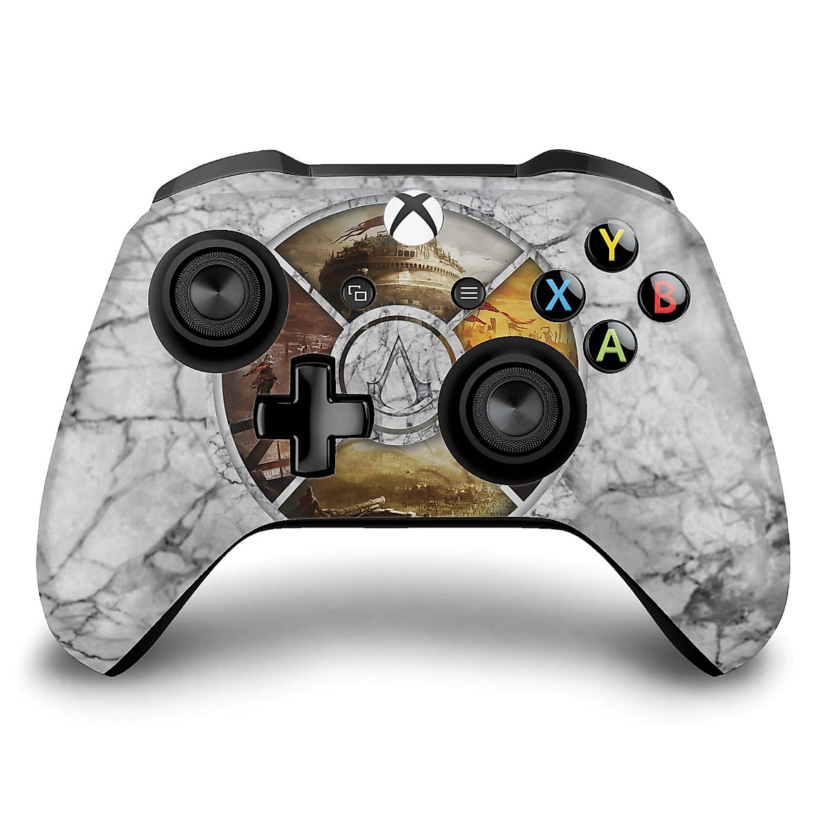 Head Case Designs Officially Licensed Assassin's Creed Logo Brotherhood Graphics Vinyl Sticker Gaming Skin Decal Cover Compatible With Xbox One X Console and Controller Bundle