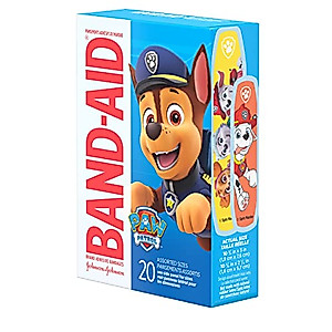 Band-Aid Brand Adhesive Bandages for First Aid, Nickelodeon PAW Patrol, Assorted, 20 ct