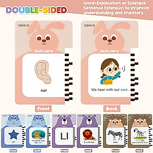 beiens Toddler Toys - Talking Flash Cards for Toddlers 2 3 4 5 6 Year Old with 240 Sight Words - Speech Therapy Autism Sensory Toys for Autistic Children - ABC Learning Educational Montessori Toys