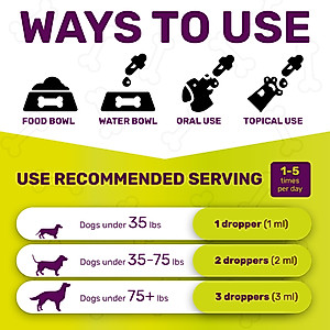 Dog Allergy Relief | Dog Ear Infection Treatment | Yeast Infection Treatment for Dogs | Reduces Irritation & Inflammation | Itchy Ear Relief for Dogs | Beef Flavor | 1 Oz