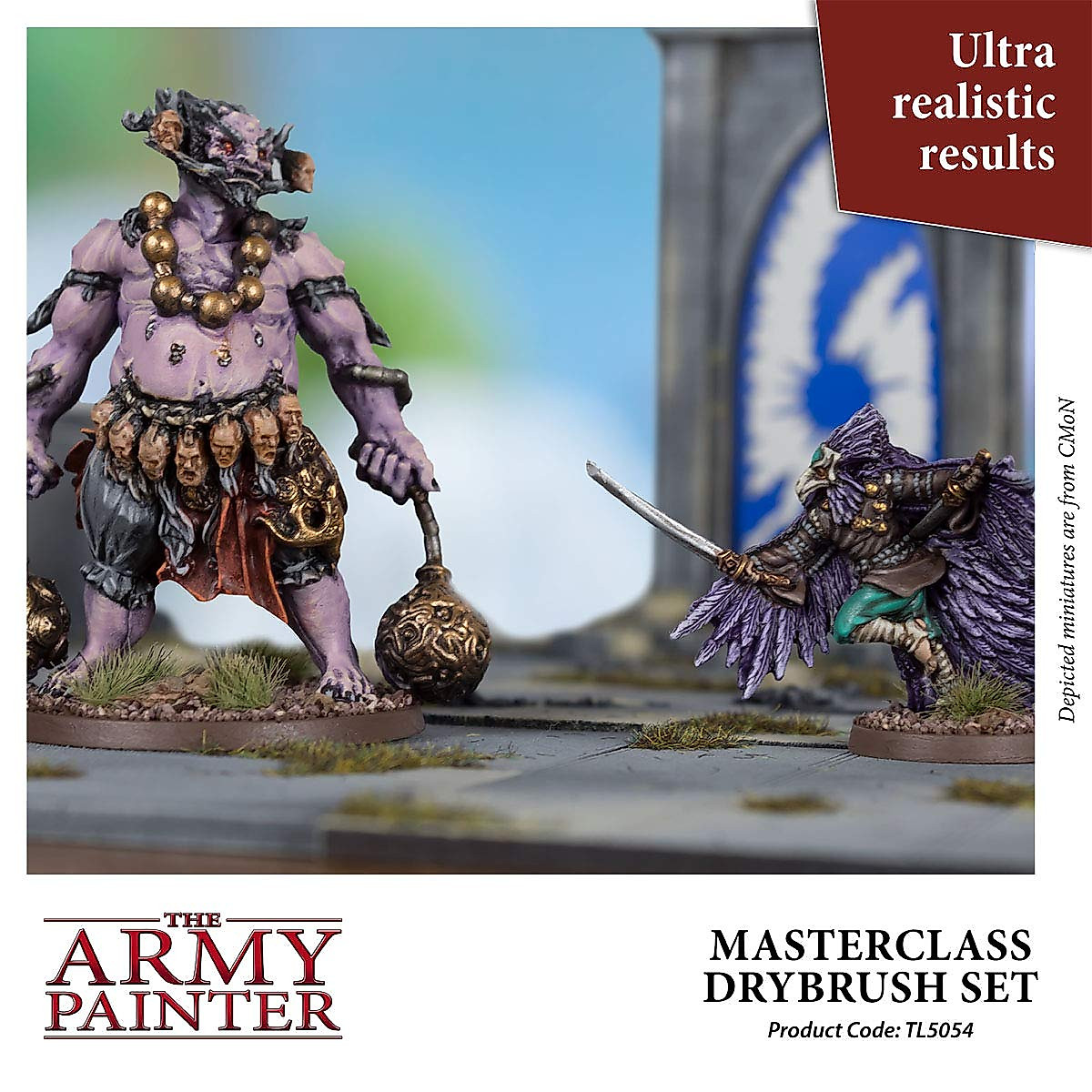 The Army Painter Masterclass: Drybrush Set - Hobby Brush Set with Brushes in Three Sizes for Advanced and Professional Techniques for Tabletop Roleplaying, Boardgames, and Wargames Miniature Painting