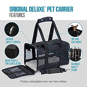 Sherpa® Original Deluxe™ Airline Approved Pet Carrier, Medium, Black