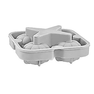 Ice Cube Trays ， Tray Balls, Ice Cube Mould Ice Trays Long Ice Cube Tray Ice Cube Trays Large Silicone Ice Tray Silicone Ice Cube Tray Ice Ball Mould Silicone Ice Cube Trays Gray,One Size (Color : Bl