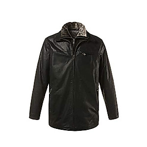 JP 1880 Menswear Big & Tall Plus Size L-8XL Leather Jacket Set black XXX-Large 705620130