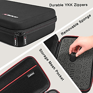 RLSOCO Battery Organizer Storage Case - Waterproof Holder Stores Up to 120+ Batteries: AA AAA C D 9V and More (Case Only,Batteries ＆ Battery Tester are Not Included)(Black)