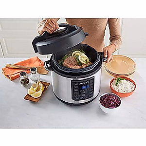 Crock-Pot 2100467 Express Easy Release | 6 Quart Slow, Pressure, Multi Cooker, Stainless Steel