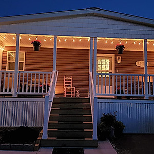 NIOSTA 10 Pack E12 Edison Bulb,ST38 Replacement Bulb for String Lights,120V/7W Incandescent Bulbs,Warm White