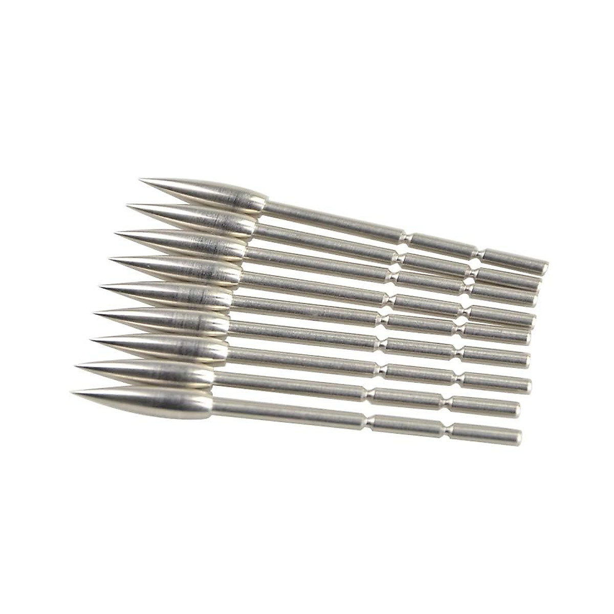 SHARROW 30pcs Archery Insert Arrowhead Stainless Steel Broadheads 80grain 100grain 120grain Arrow Tips for ID 3.2mm Carbon Arrows Shaft (80grain)