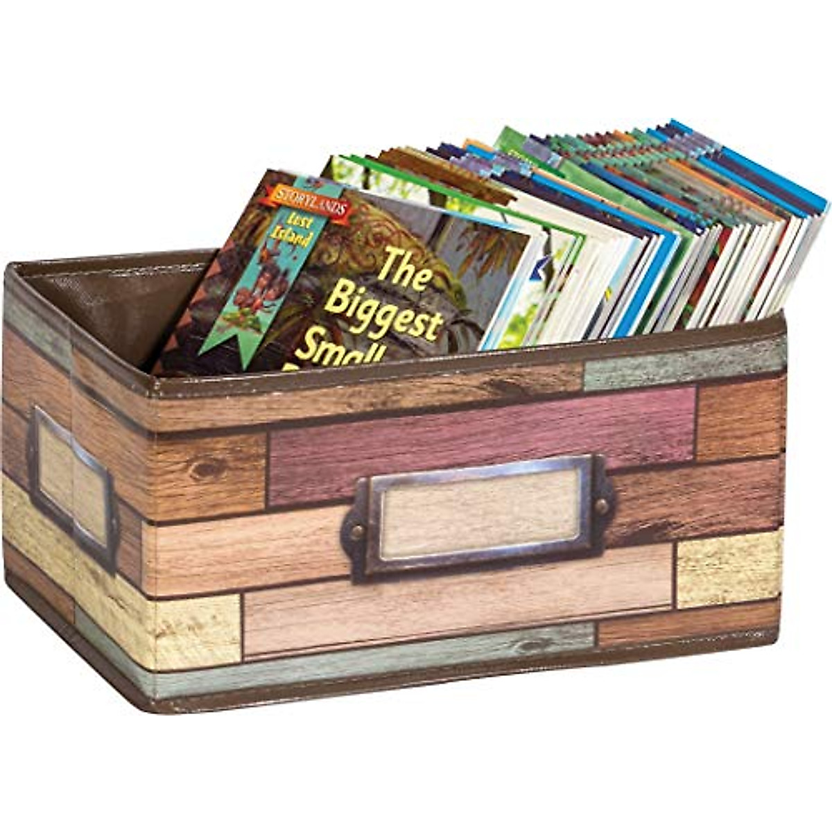 Teacher Created Resources Reclaimed Wood Small Storage Bin