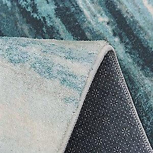 Cinknots Rugs Modern Soft Abstract Area Rugs for Living Room/Bedroom/Kitchen & Dining Room,Medium Pile Home Decor Carpet Floor Mat (Grey10, 5' 3" x 6' 6" Rectangular)