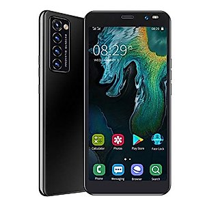 Unlocked 3G Smartphone for Android, 5.45inch Screen Cellphone 512MB 4GB Dualcore CPU Dual Cards Dual Standby HD Dual Camera Support Face Recognition,WiFi,BT,FM