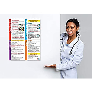 First Aid Poster for Infants and Children - Laminated, 17 x 22 inches - CPR, Choking, Poison, Burns - Heimlich Maneuver - School Nurse, Pre School, Daycare, Baby Supplies