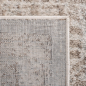 SAFAVIEH Evoke Collection Area Rug - 9' x 12', Ivory & Taupe, Oriental Distressed Design, Non-Shedding & Easy Care, Ideal for High Traffic Areas in Living Room, Bedroom (EVK256E)