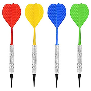 Accmor 12 Pcs Soft Tip Darts, Bar Dart, Plastic Tip Darts Set, Attach Extra 100 Black 2BA Replacement Tips, Soft Tip Darts for Electronic/Plastic Dartboard