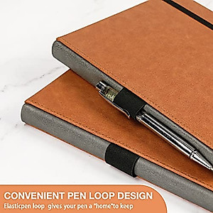 Lemome Dotted Bullet Grid Journal - A5 Hardcover Dot Grid Notebook with Pen Loop - Premium Thick Paper - Page Dividers Gifts